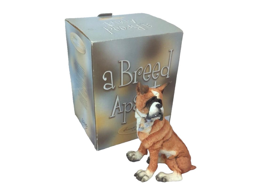 Vintage 2001 A Breed Apart #70013 Boxer Large Figurine With Box - Etsy