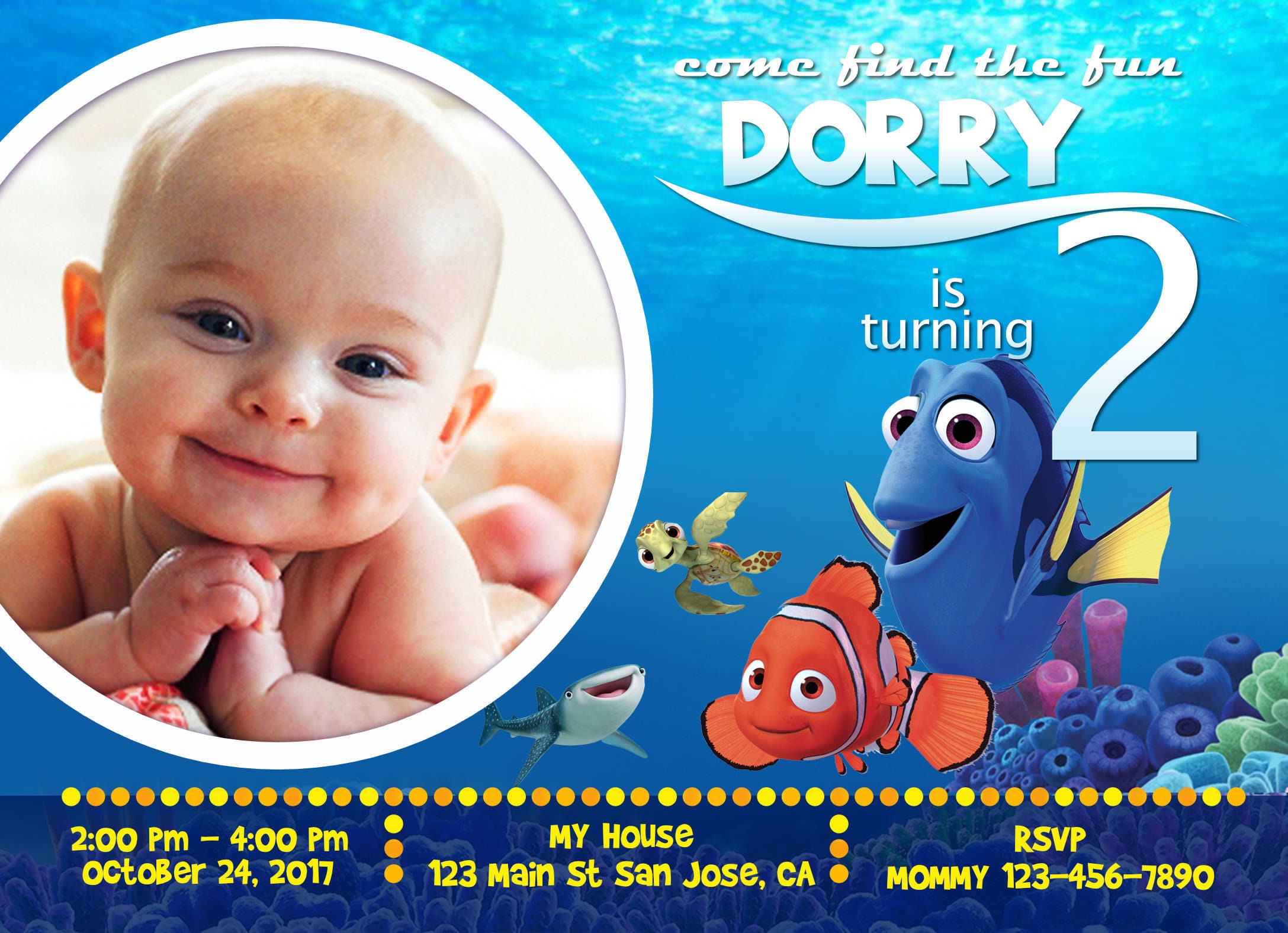 Customized Birthday Invitation, Personalized Birthday Card With FREE ...