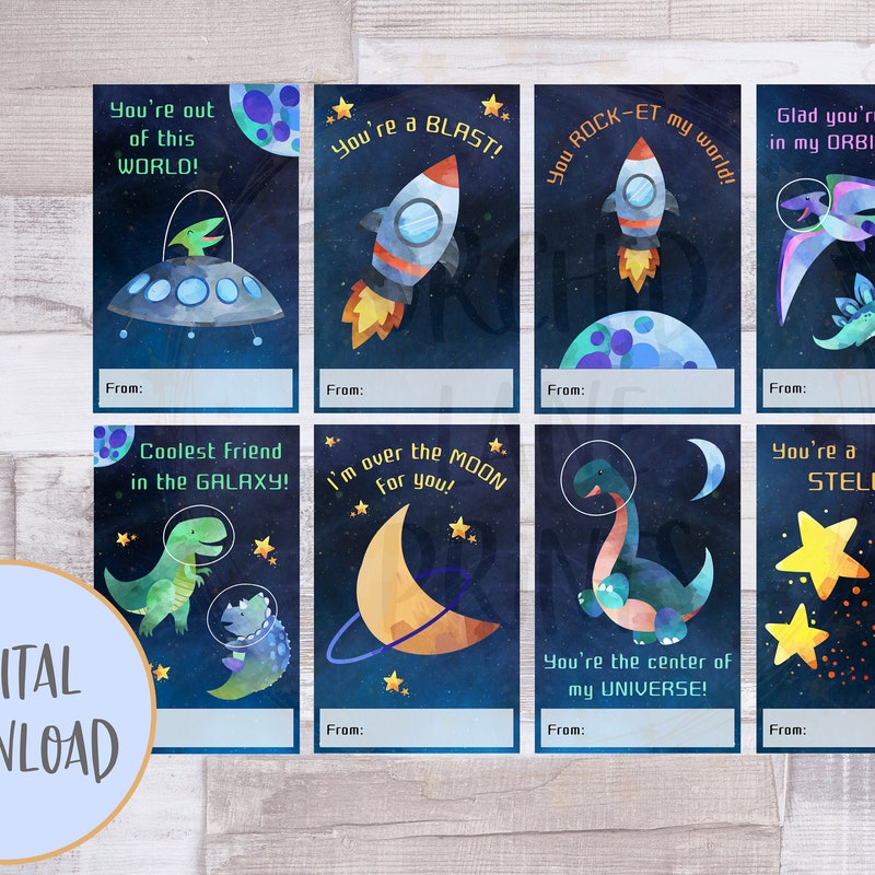 Dinosaur Valentine - Etsy