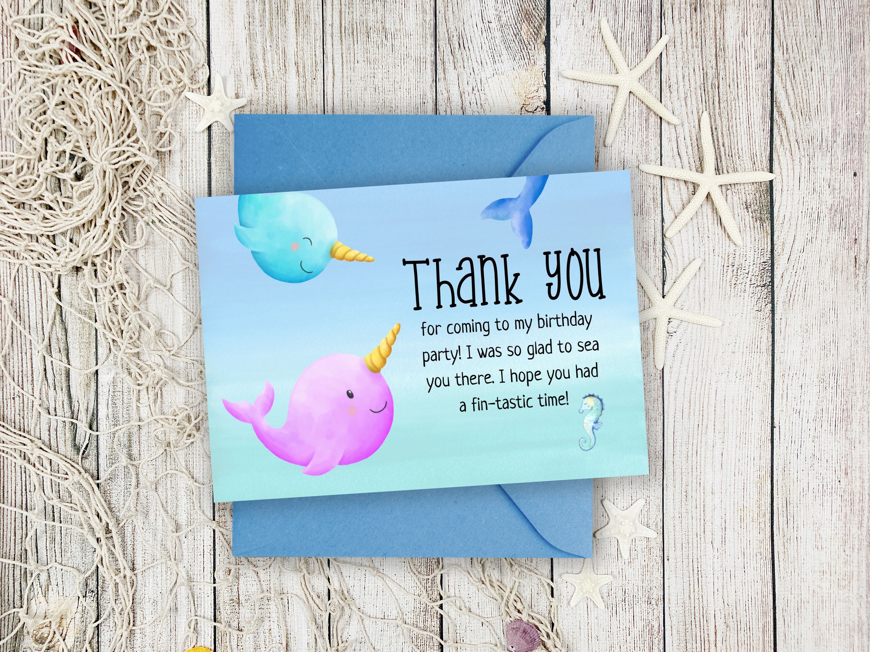 Narwhal Birthday Invitation, Kids Narwhal Party, Kids Birthday Party ...