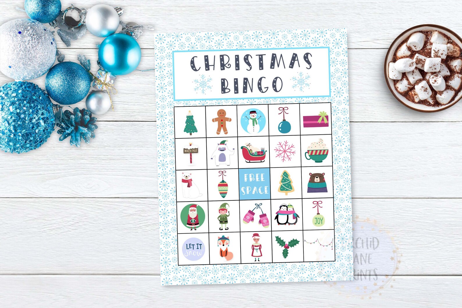 Christmas Bingo, Christmas Party Game, Christmas Printable, Holiday ...