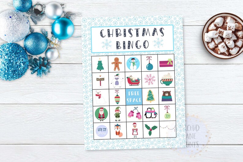 Christmas Bingo, Christmas Party Game, Christmas Printable, Holiday ...