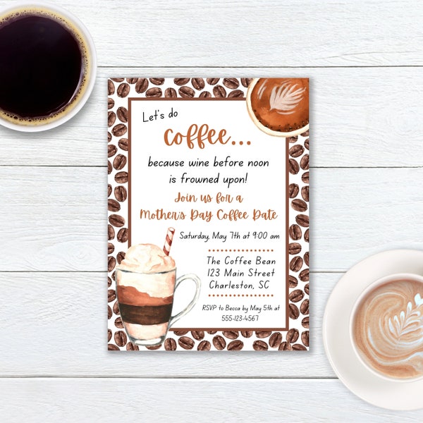 Coffee Invitation - Etsy