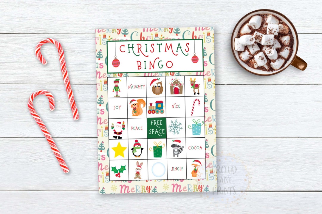 Christmas Bingo, Christmas Party Games, Printable Bingo, Christmas ...