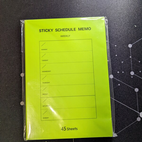 Weekly Sticky Note - Etsy