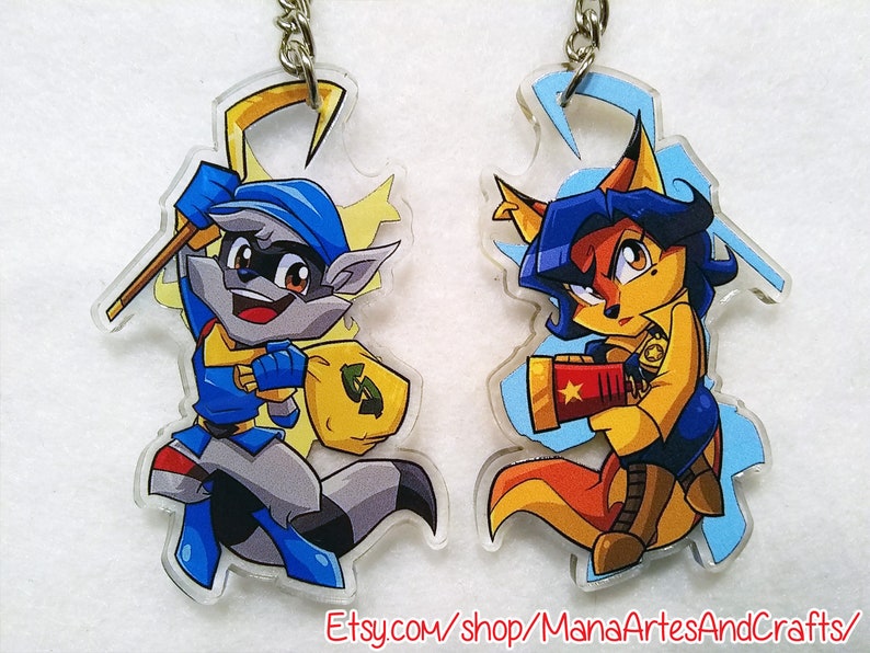 Handmade Sly Cooper and Carmelita Stickers 2.5 Glossy Sticker Laptop ...