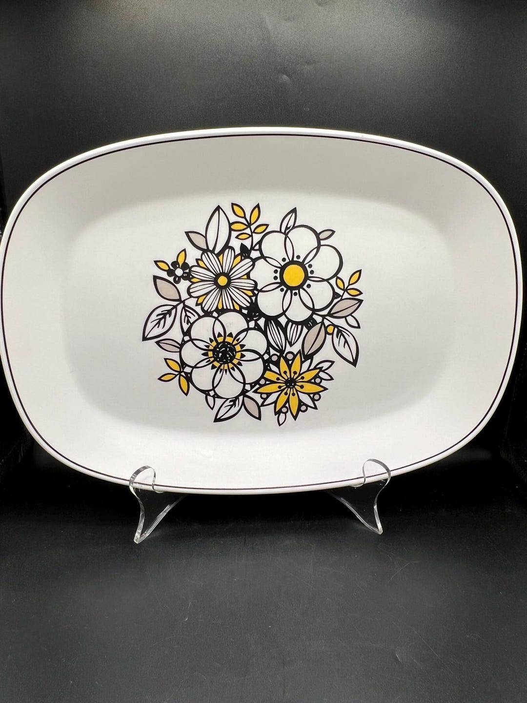 Vintage Noritake Tressa Platter: 1970s Floral China Serving Dish - Etsy