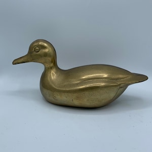 Vintage BRASS Duck - GREAT Details!! Heavy. Mid Century Fabulous!! - Etsy