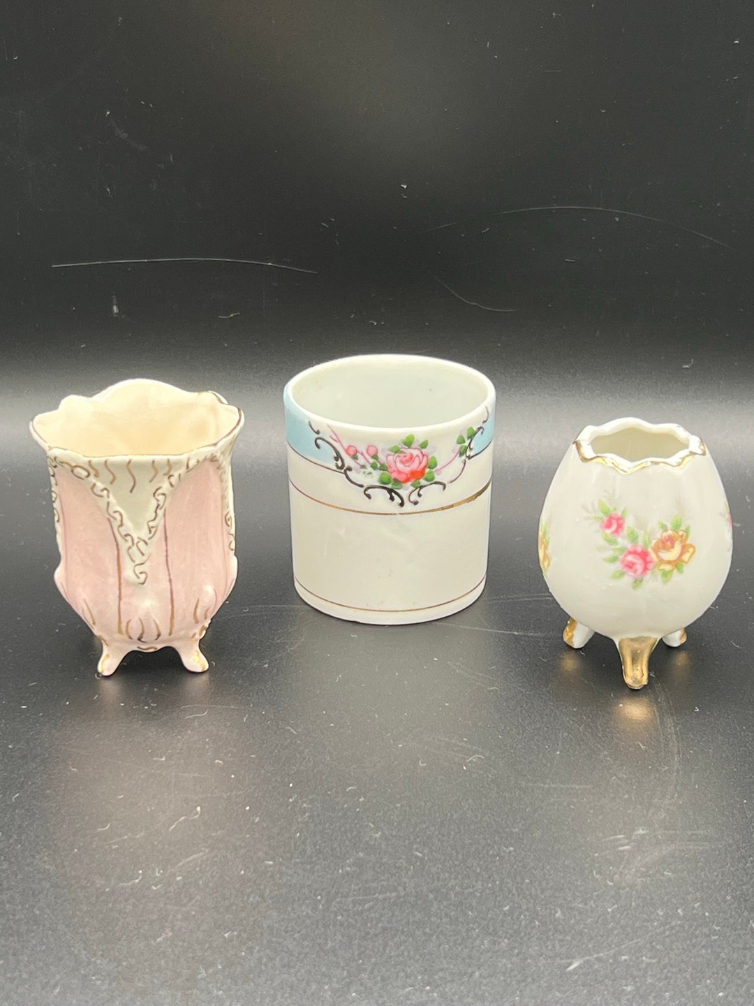 Vintage Ceramic Toothpick Holders - Set of 3 - Chikaramachi - Made in ...