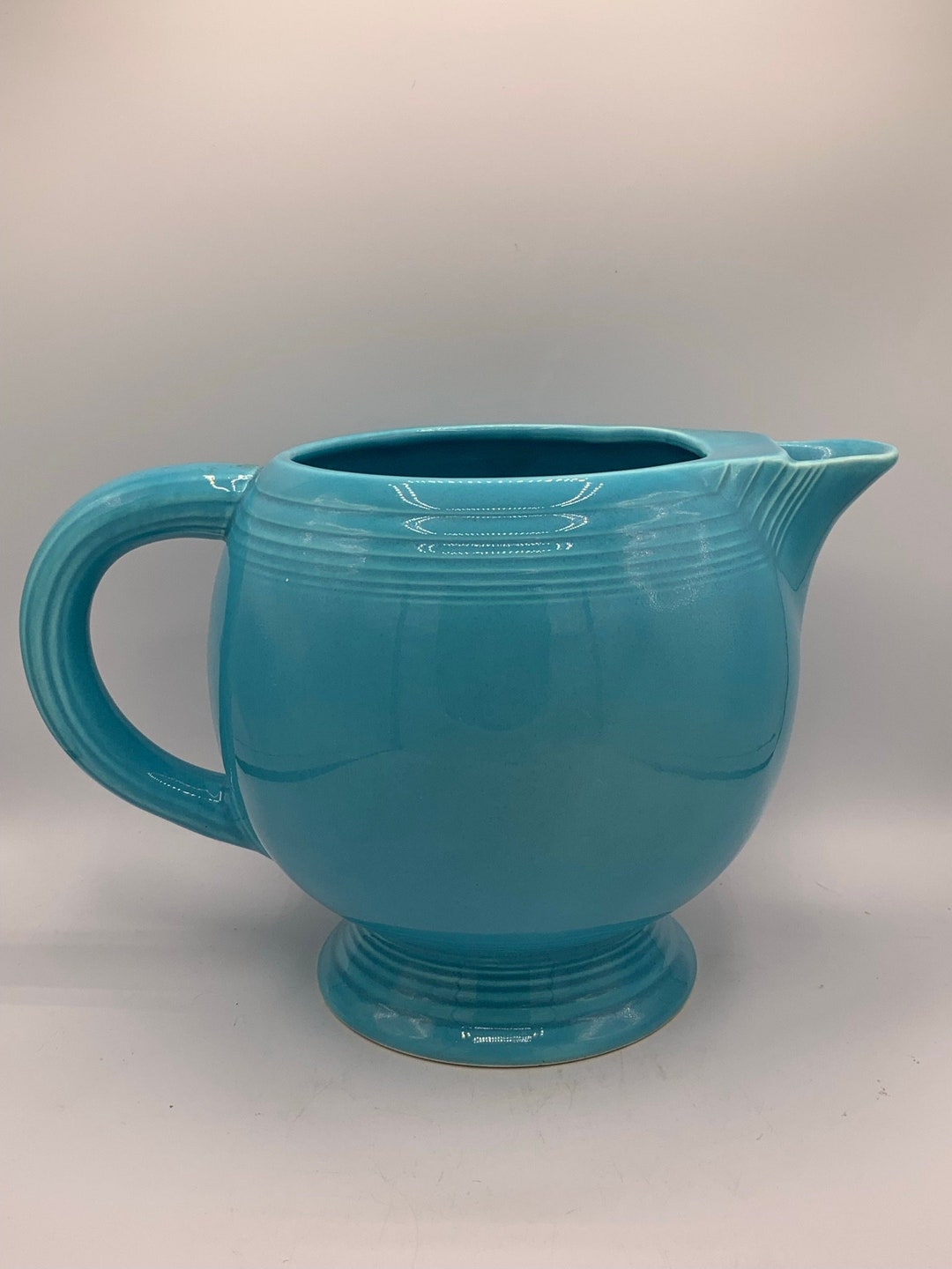 Vintage Fiesta Ware - Turquoise - Ice Lip Water Pitcher - Fiestaware ...