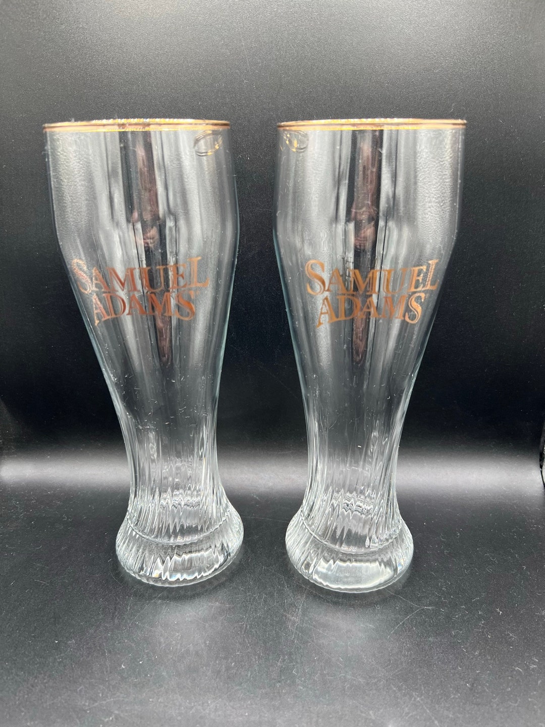 Sam Adams 1970s Beer Glass, Collectible Barware, Pilsner Glass Cheers ...
