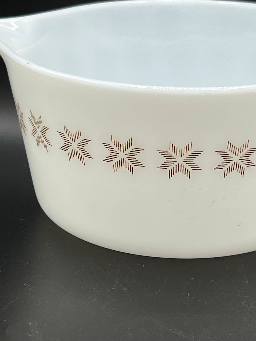 Vintage Pyrex Town & Country Cross Stitch Star - White Casserole Dish ...