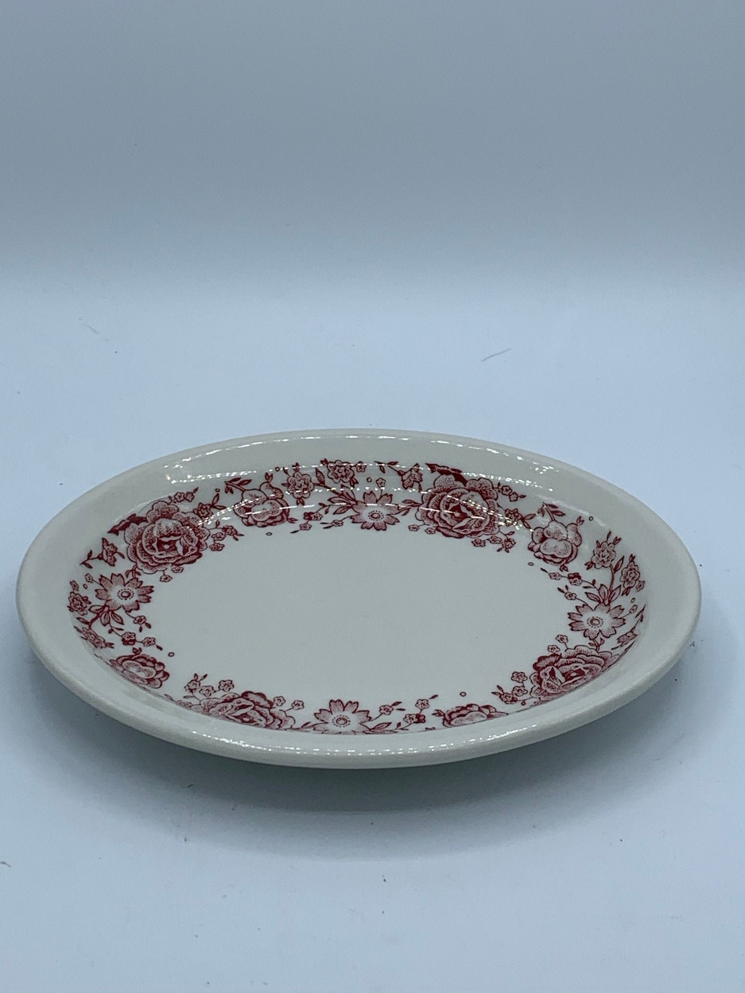 Vintage Sterling China Red Willow Oval Platter (6.75") - Etsy