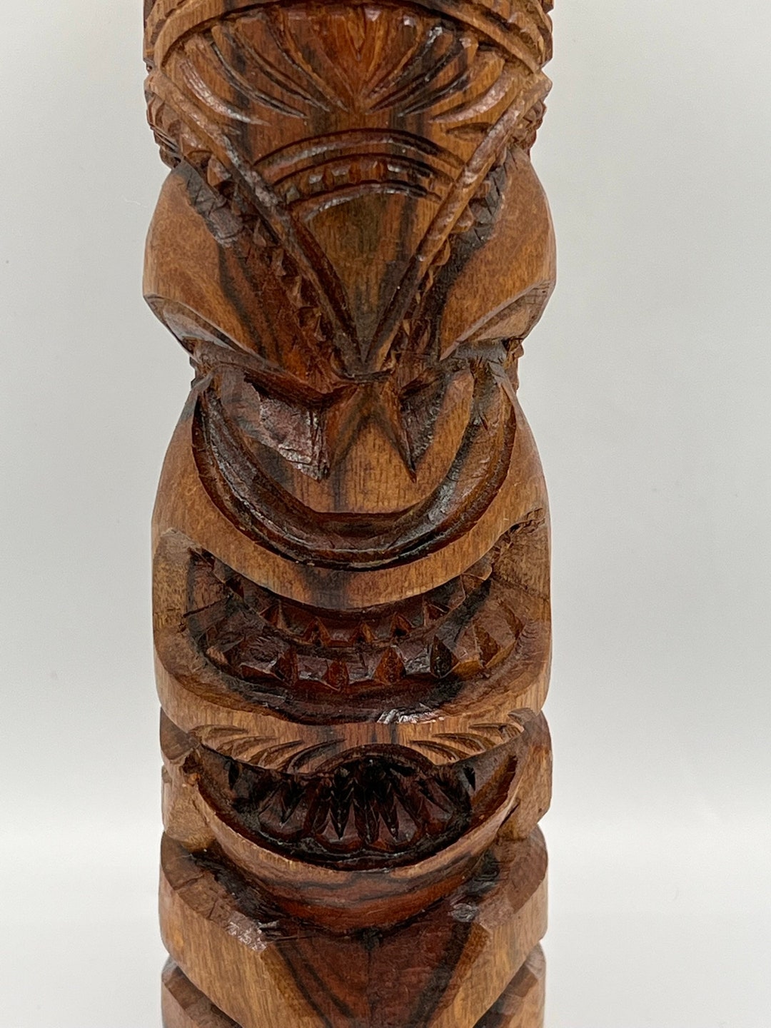 Vintage Carved Wooden Mid Century Tiki - Cool Tiki Vibe! so Cute! Happy ...