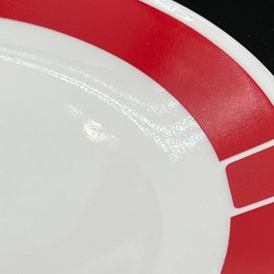 Vintage Corelle Urban Red Dinner Plate - Thick Red Border Dramatic - 10 ...