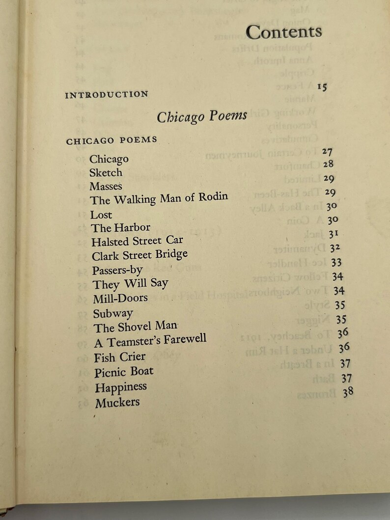 Hardcover Edition of Poems of the Midwest by Carl Sandburg - Two ...