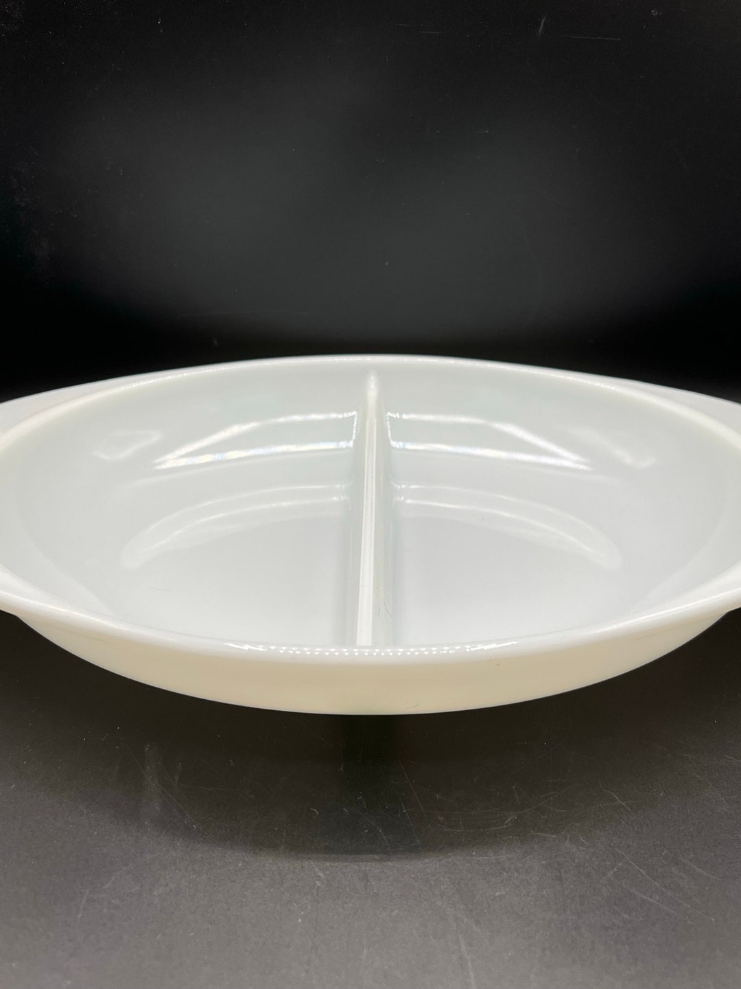 Vintage Pyrex White Milk Glass Divided Dish: 1.5 Quart, USA Made - Etsy
