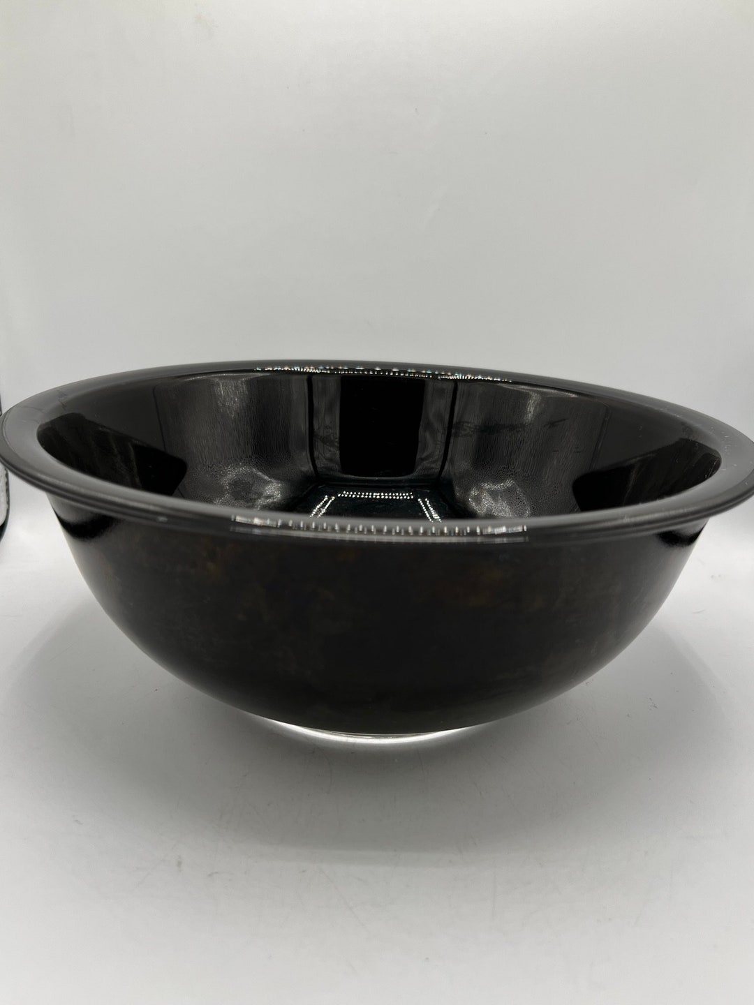Black Vintage Pyrex Clear Bottom Mixing Bowls - Shiny and Bright!! - Etsy