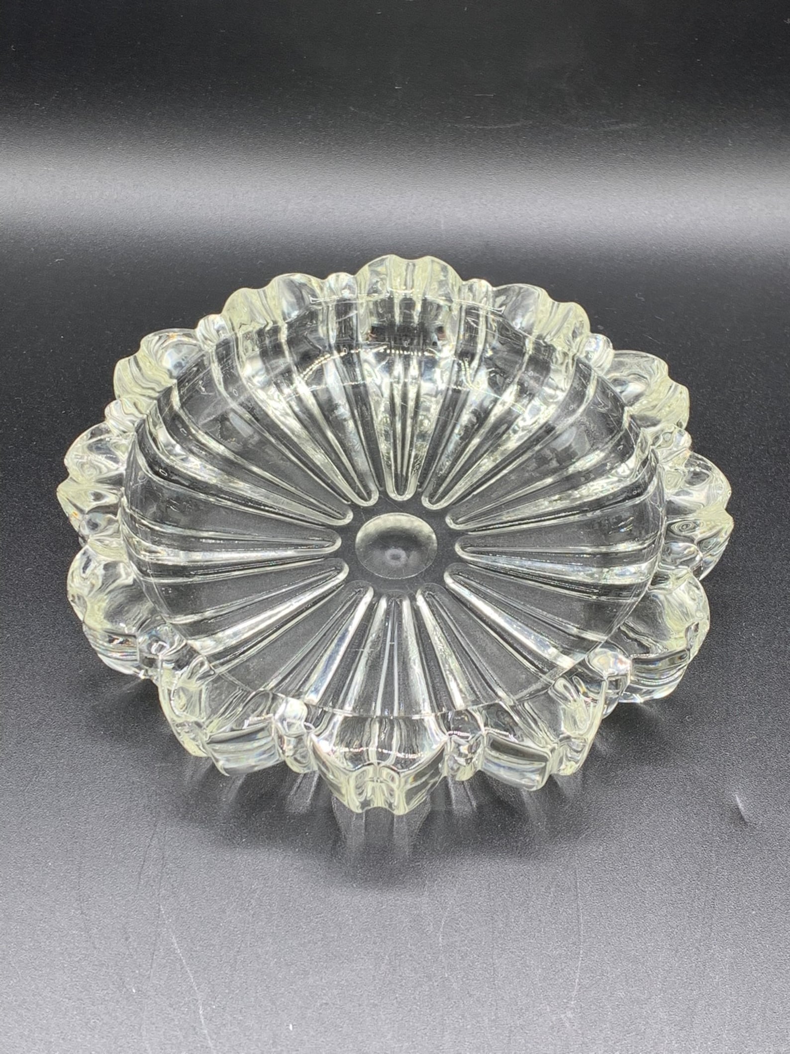 Vintage Fostoria Clear Glass Ashtray - Spool Pattern - Etsy
