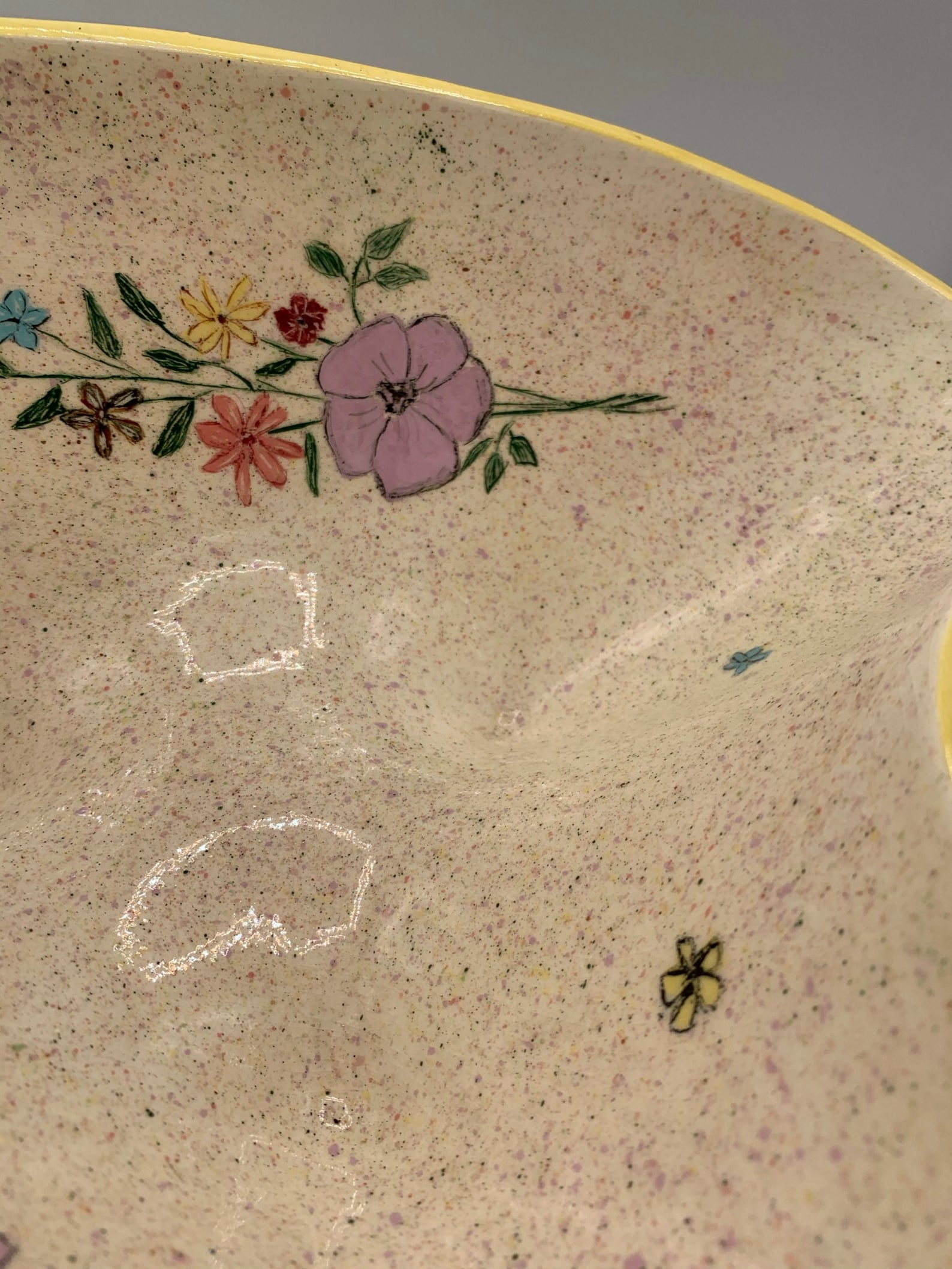 Rare Creek Turn Pottery Vintage Kidney Shaped Bowl Yellow - Etsy