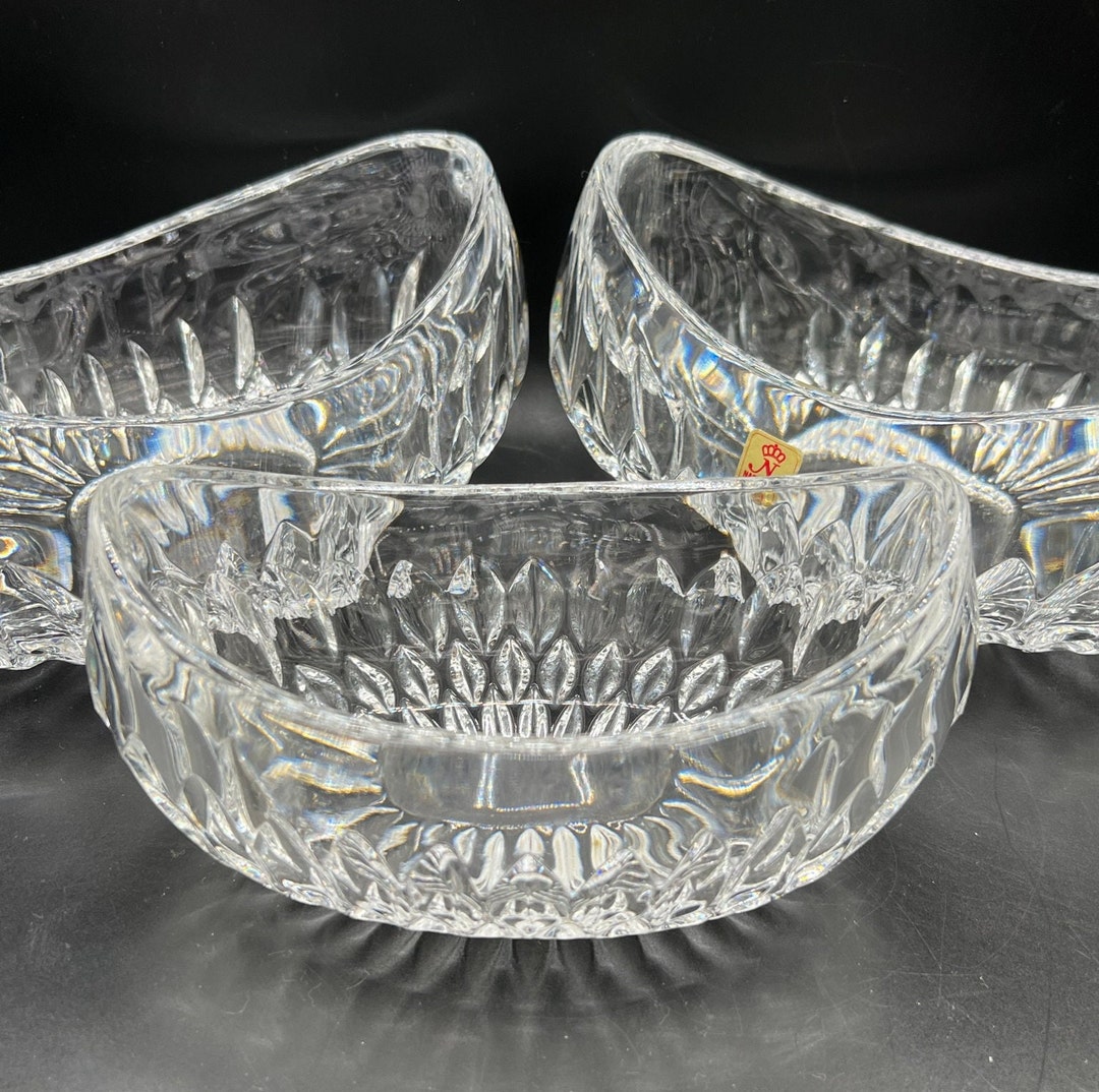 Nachtmann Lead Crystal Nut Dishes - Set of 3 - Etsy