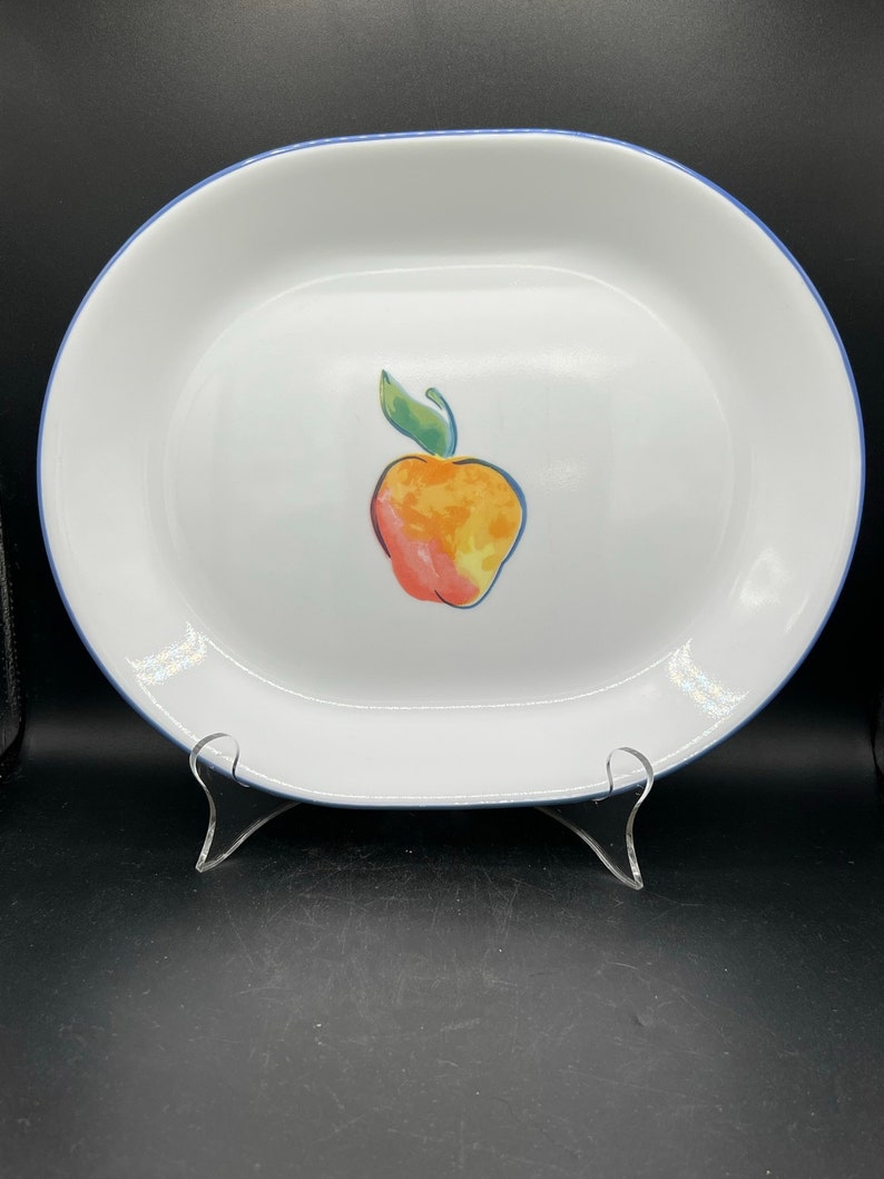 Rare Vintage Corelle Oval Platter Fruit Basket Pattern - Etsy