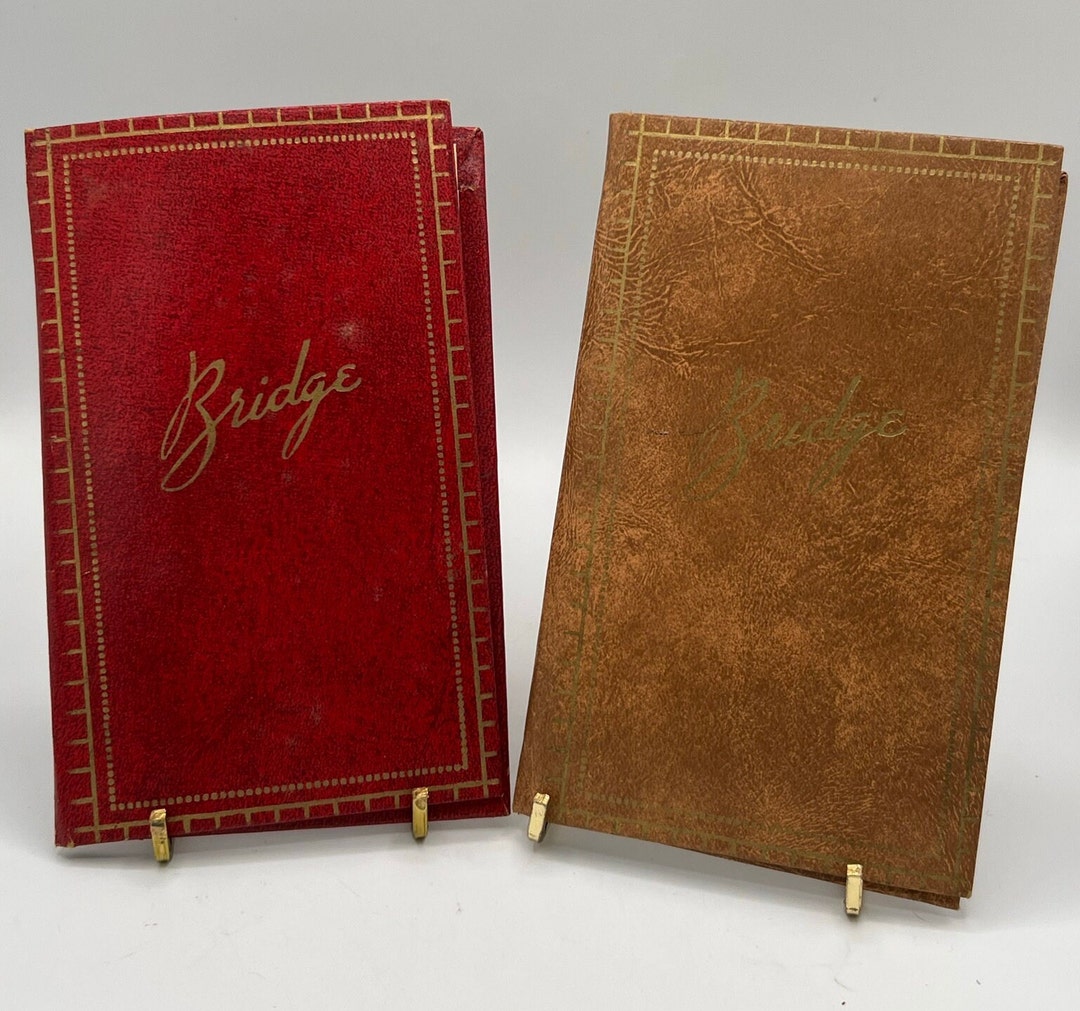 Vintage Bridge Score Books - Have an Authentic 1950s Bridge Party!! - Etsy