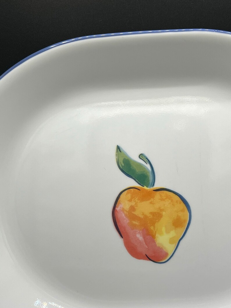 Rare Vintage Corelle Oval Platter Fruit Basket Pattern - Etsy