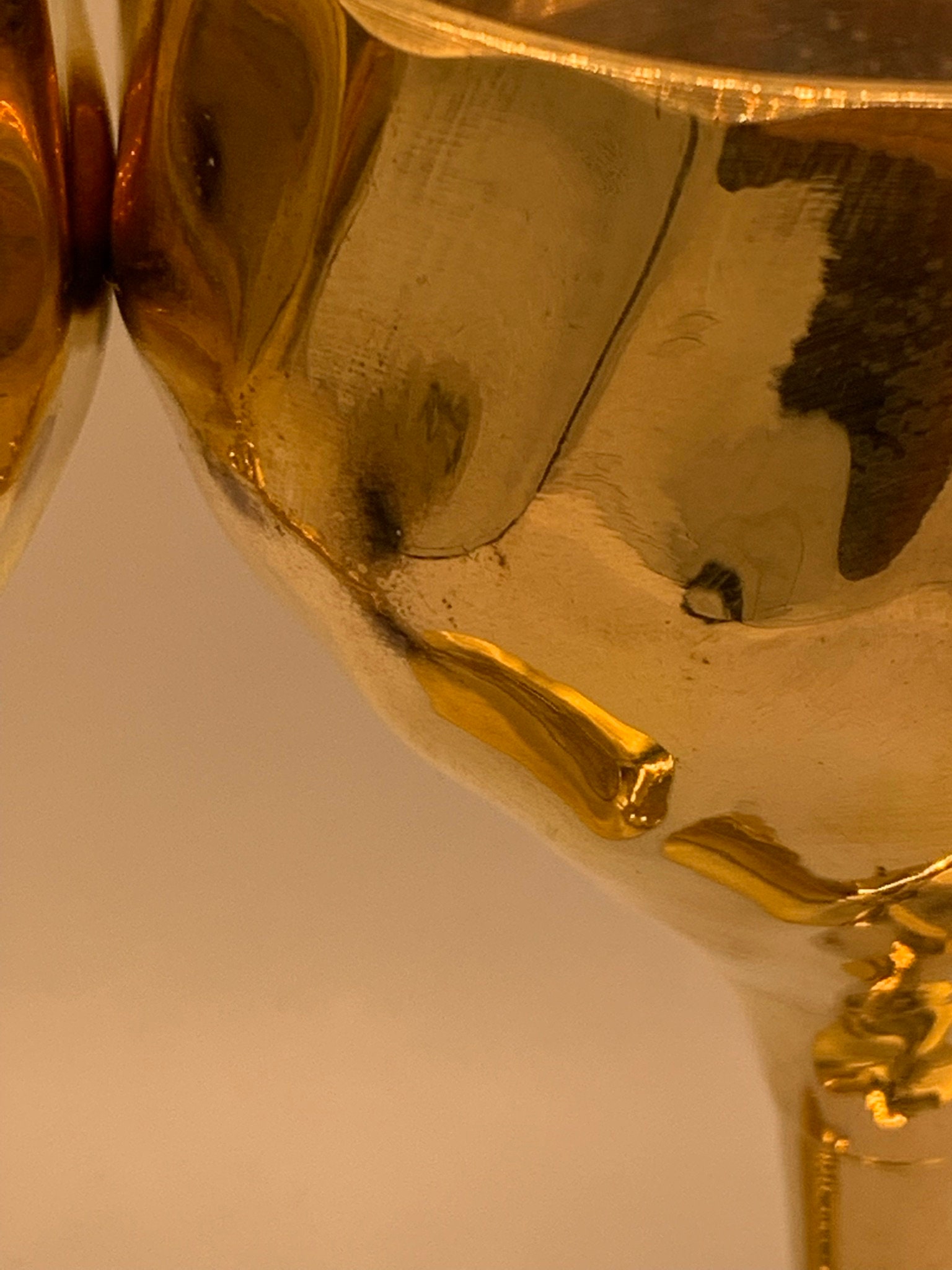 Set of 2 Gold Goblets Swirled Bowl Great Weight and Size - Etsy