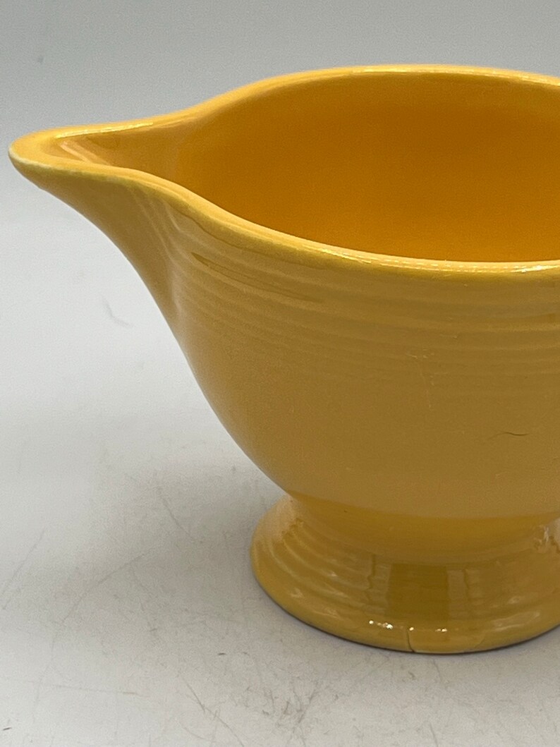 Fiesta Ware Yellow / Light Gold Loop Handle Creamer - Etsy