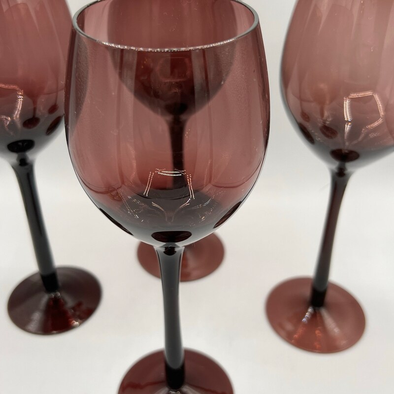 Burgundy Wine Glasses - Etsy