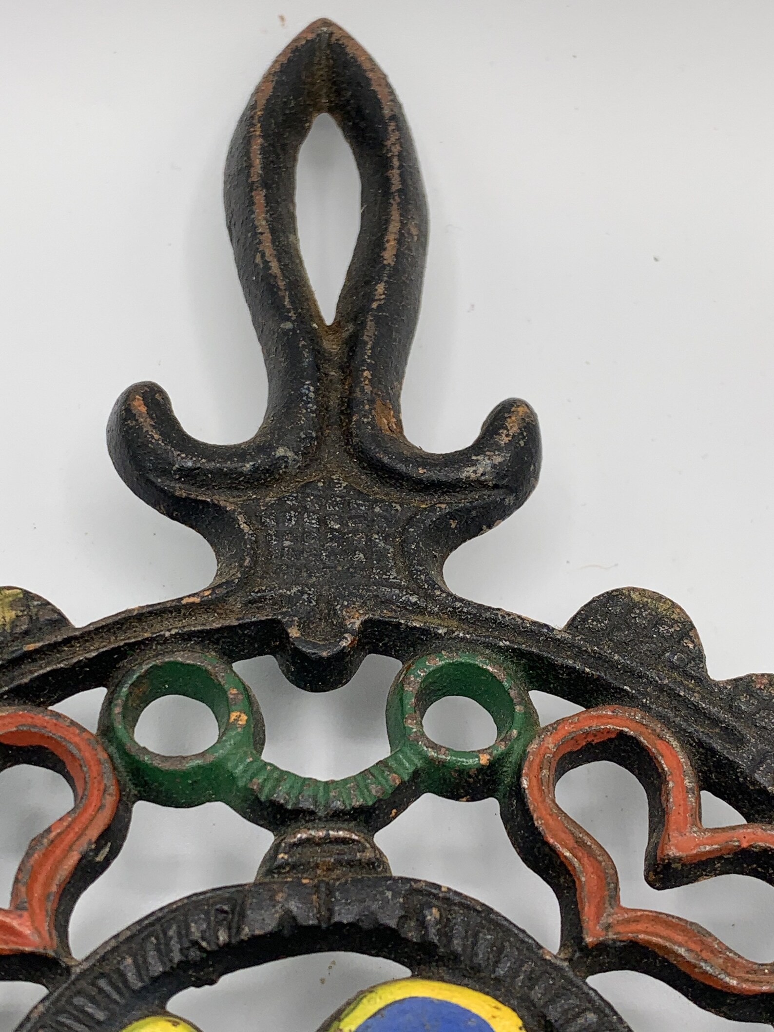 Wilton Painted Black Cast Iron Trivet Vintage Hearts and - Etsy