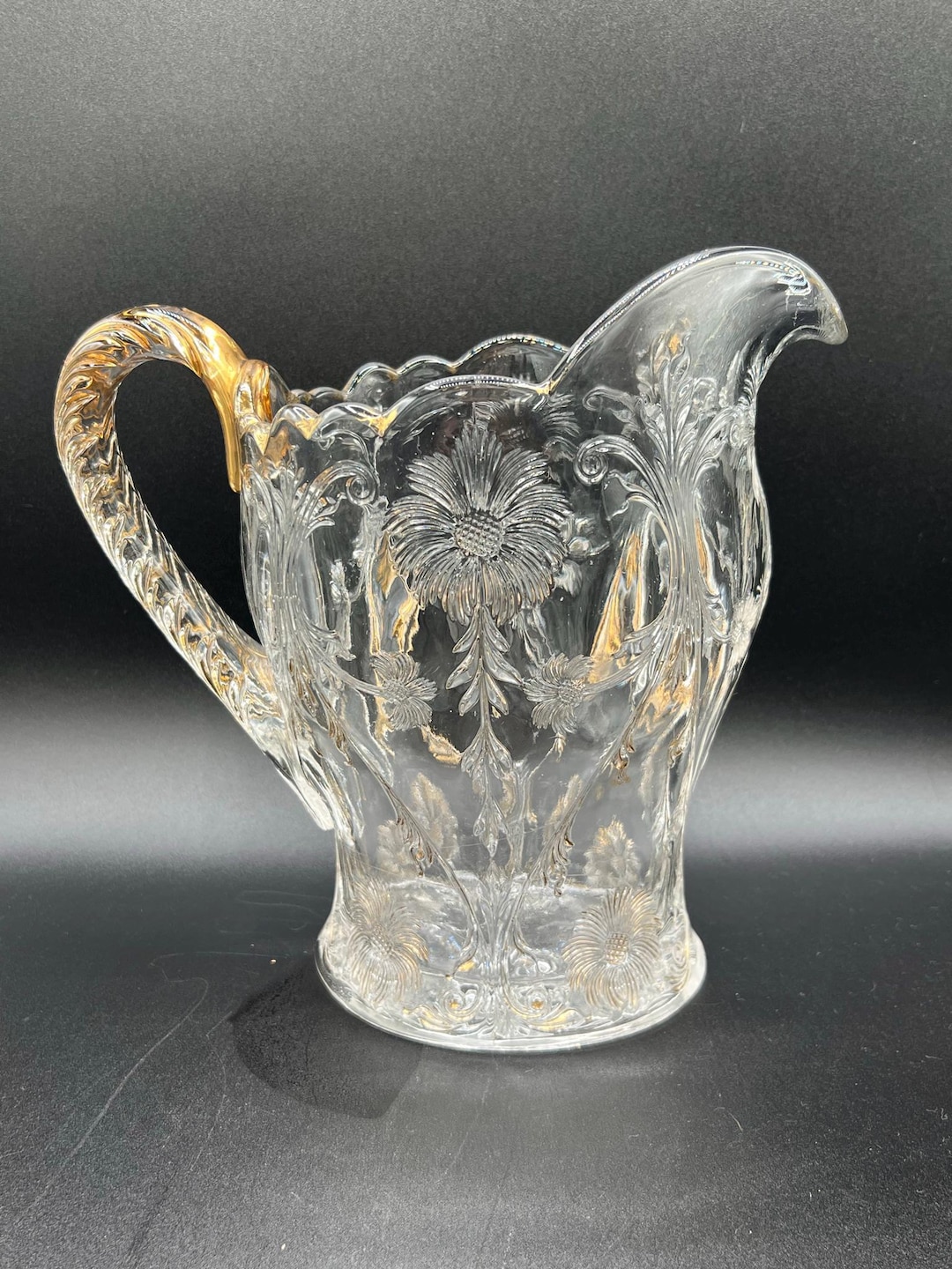 1950s Vintage Glass Pitcher: - Etsy