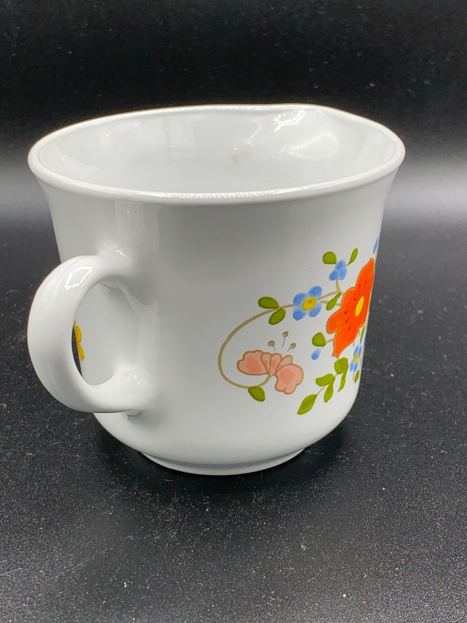 Corelle Wildflower Dishes Orange Blue Yellow Flowers With | Etsy