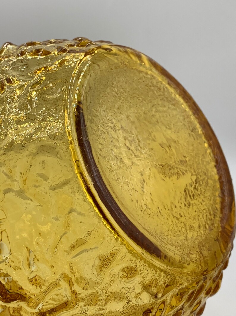 Vintage 64oz Anchor Hocking Lido Milano Amber Honey Gold Glass Etsy