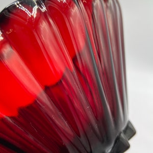 Amazing Red Art Glass Bowl / Sculpture! Pressed Glass - Statement Piece ...