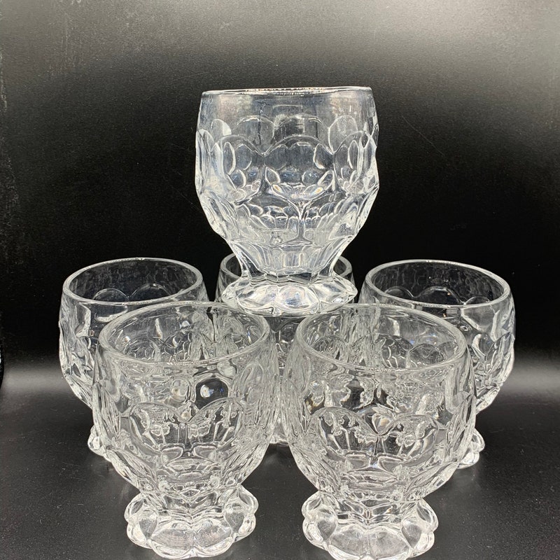 Thumbprint Glass - Etsy