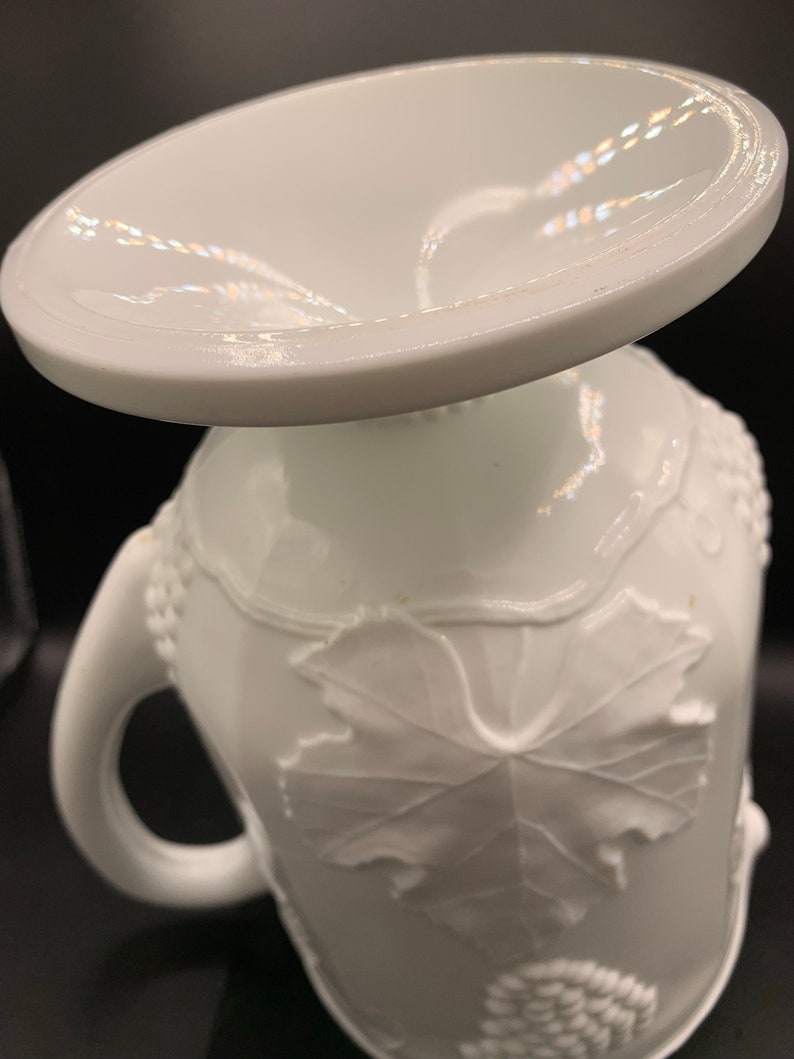 Milk Glass 72oz Pitcher Colony Harvest Pitcher Ice Lip - Etsy