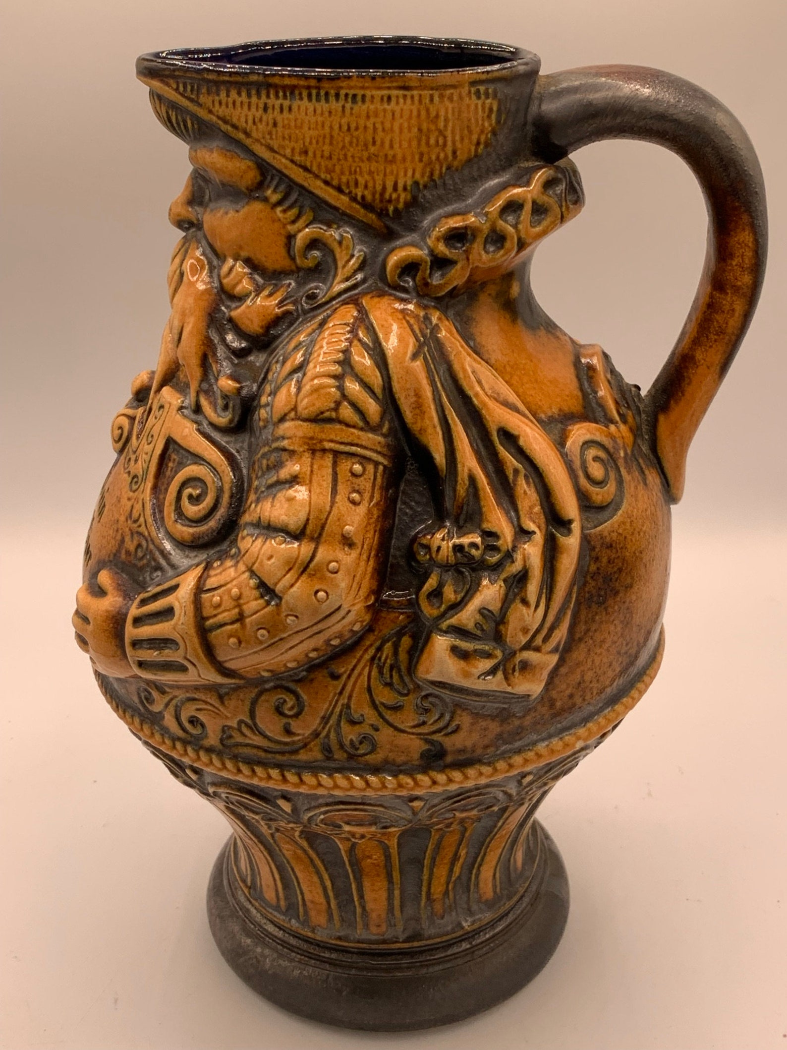 Vintage Gerz German Figurine Wine Pitcher With Proverb - Etsy