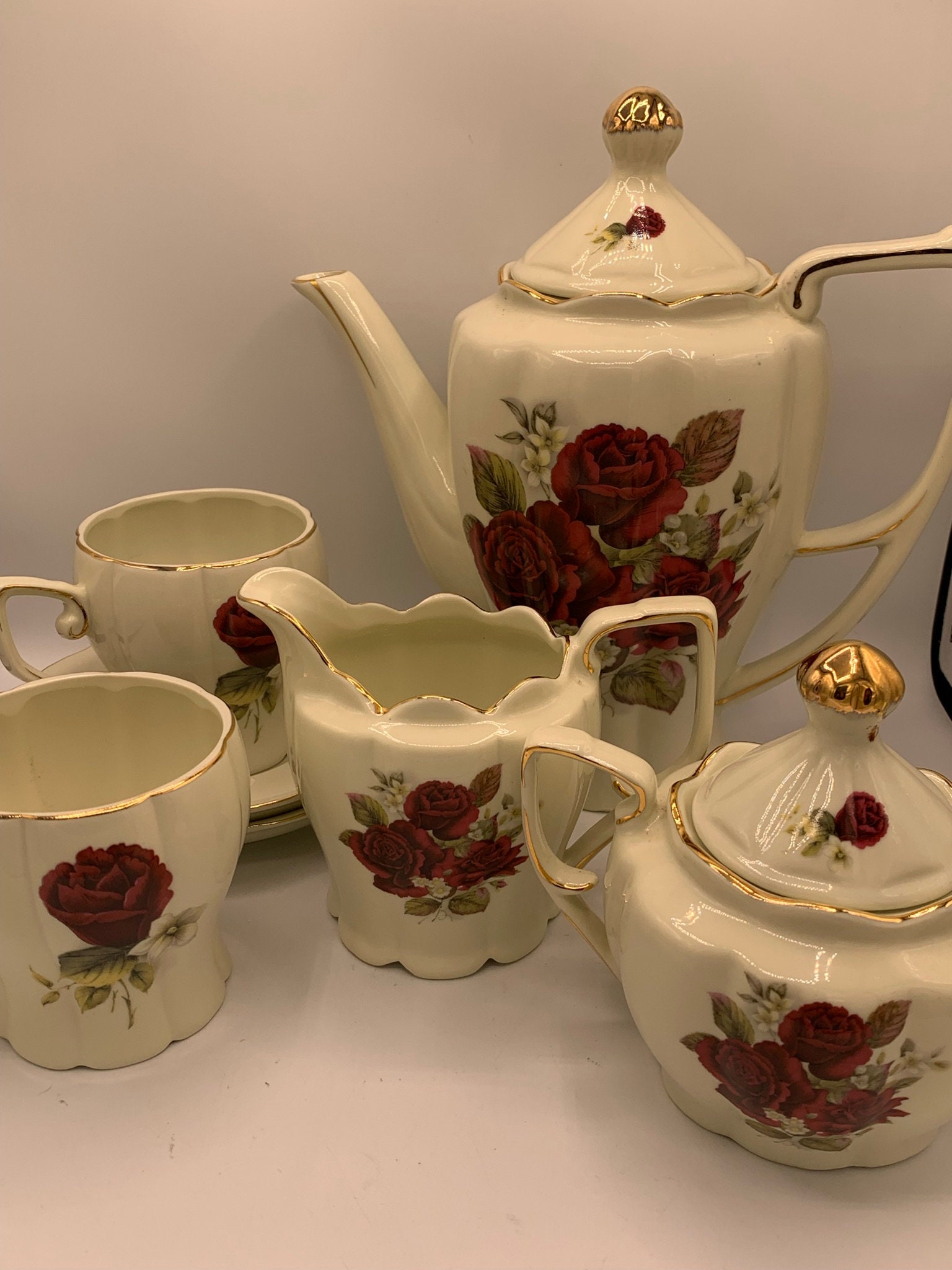 Vintage Hand Painted China Tea Set Super Fine and Special - Etsy