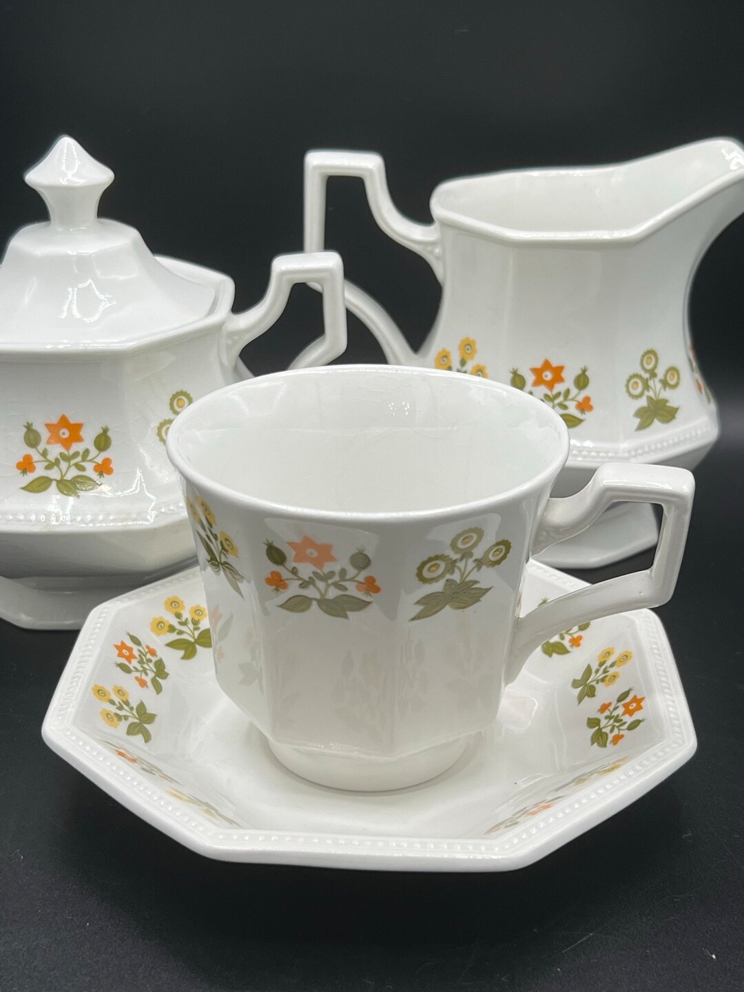 Vintage Johnson Brothers China Set - Posy Pattern - Pieces Sold ...