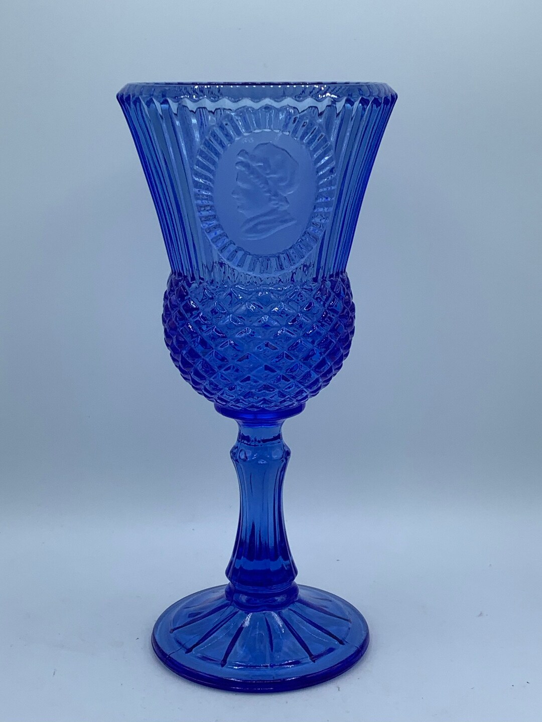 Washington Goblets. Fostoria Cobalt Blue Stemmed Glass. Goblet With ...