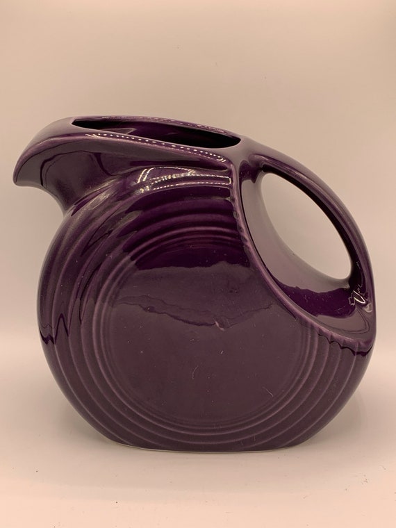 Fiesta Ware Purple Large Collectible Disk Pitcher Retired - Etsy