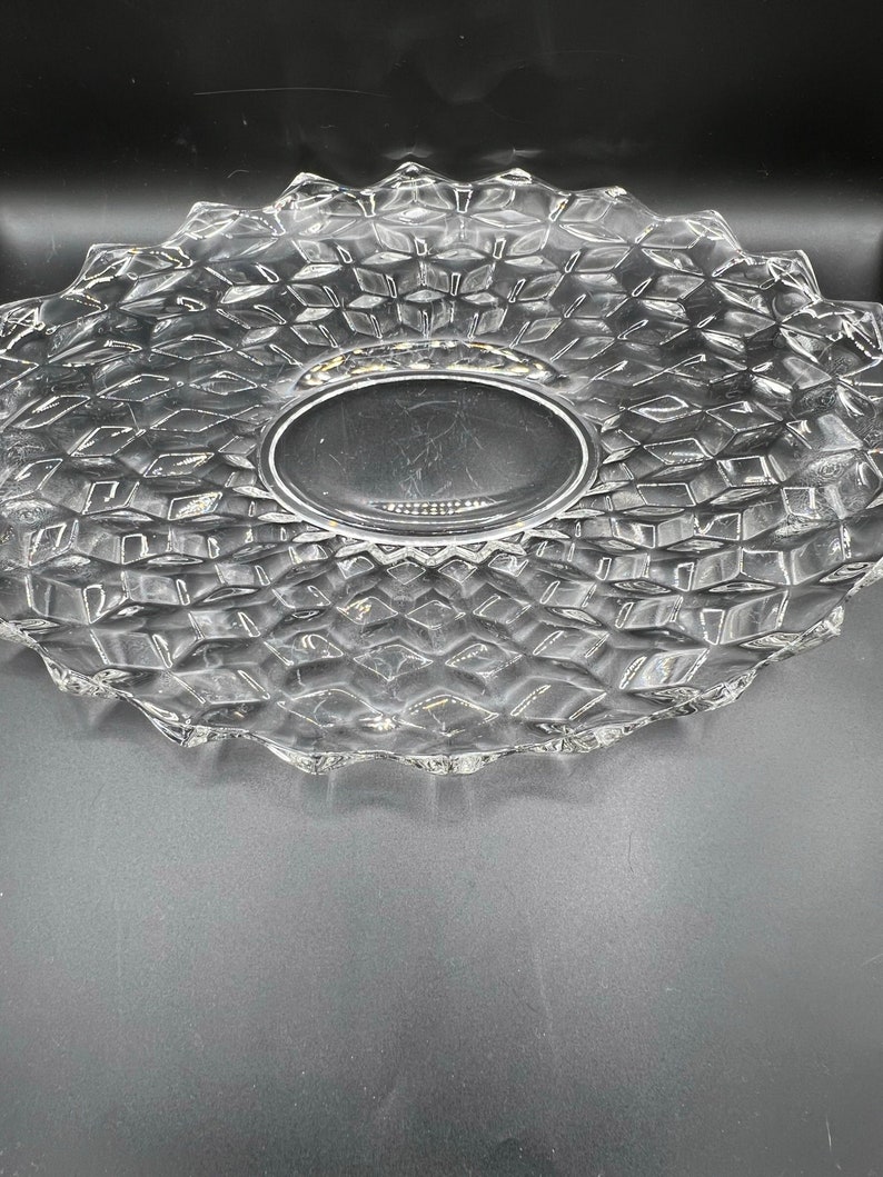 Vintage American Clear stem 2056 by FOSTORIA Optic Block - Etsy