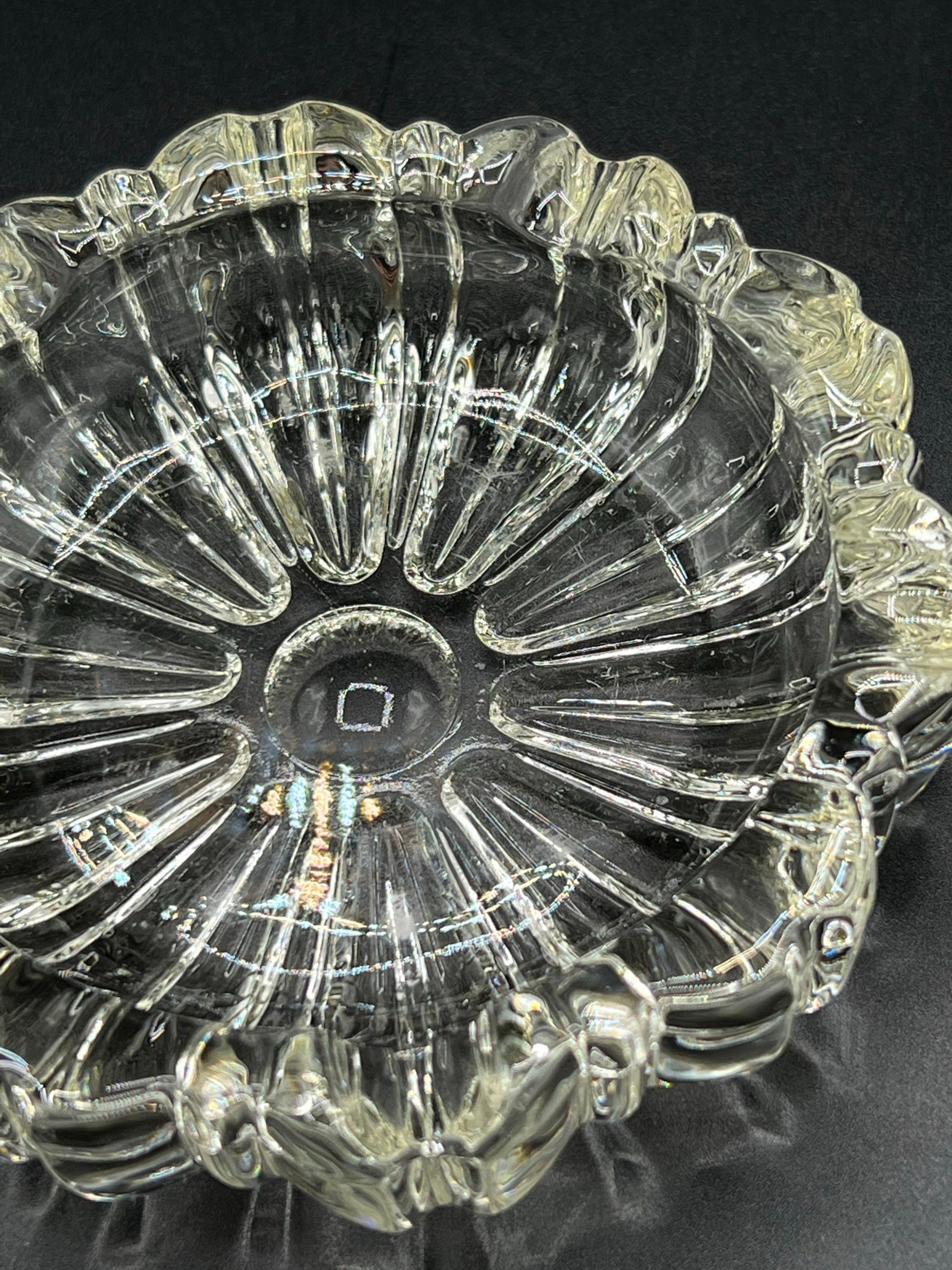 Fostoria Large Spool Ashtray in Clear Glass so Fantastic - Etsy