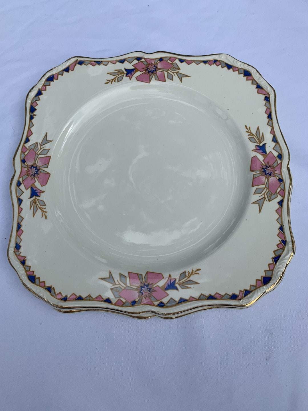 2 Vintage Salad Plates - J&G Meakin Sol - Galatea Pattern - 1910s ...
