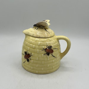 Vintage Honey Pot With Bee Design - so Kitchy Great!! Keep Honey on ...