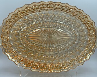 Carnival Glass Platter | Etsy