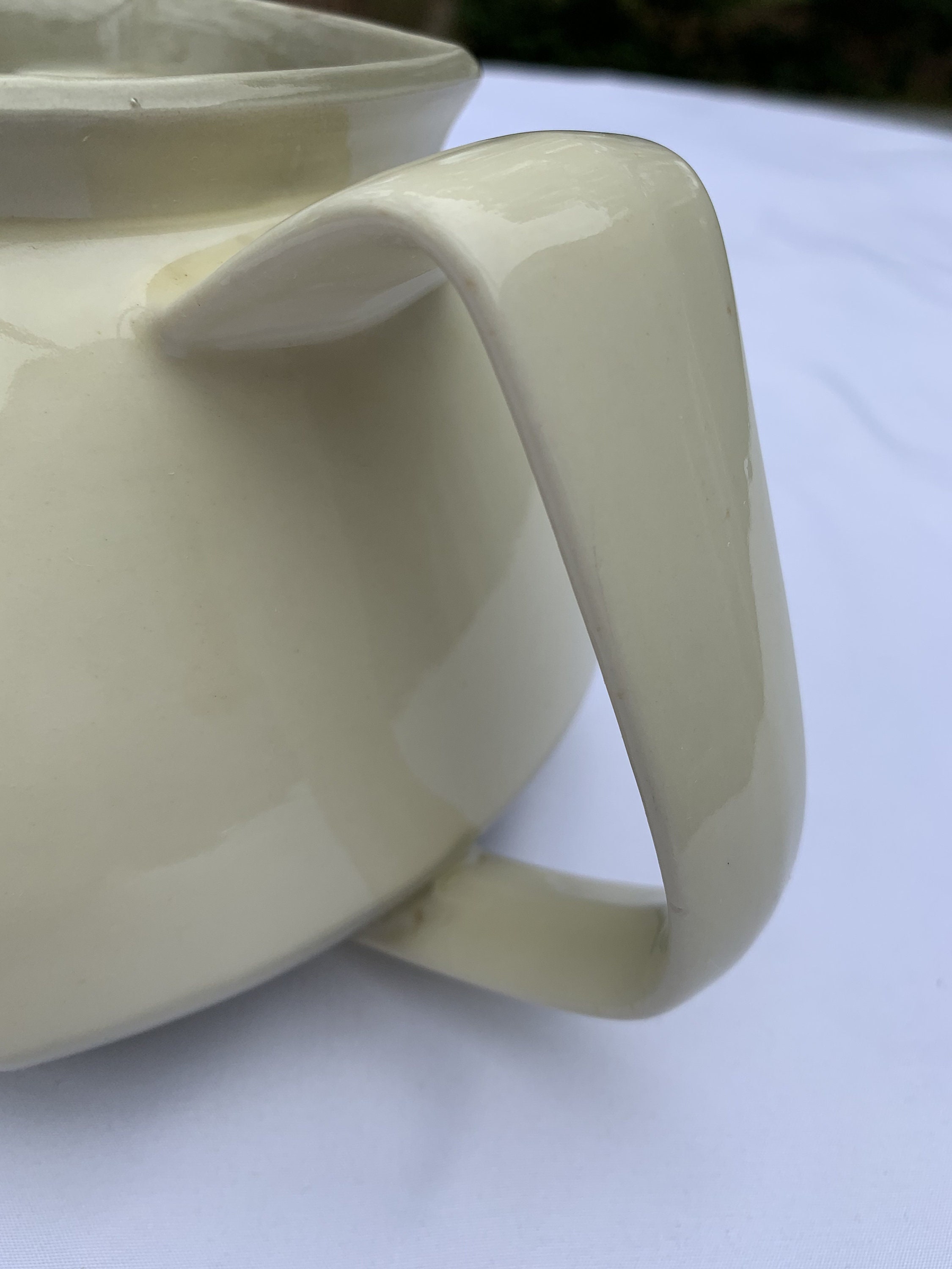 Vintage Porcelain, Vitreous Teapot, Made in USA, MCM, Mid Century ...