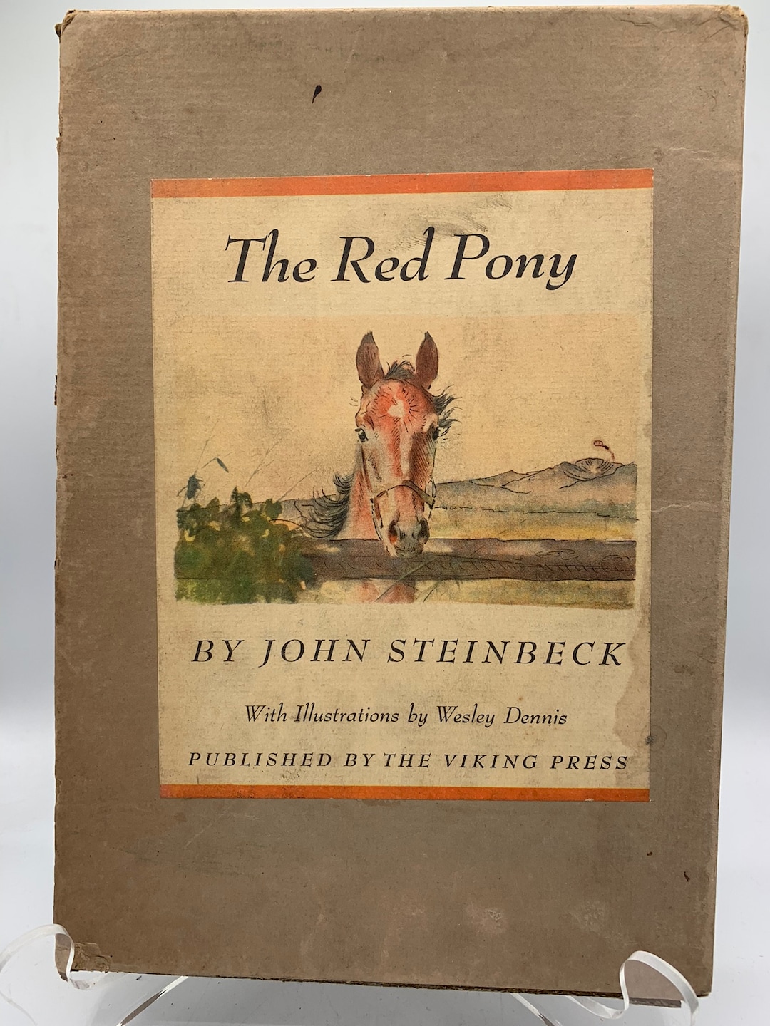Vintage Book - 'the Red Pony' - John Steinbeck - Copyright 1945 - Etsy